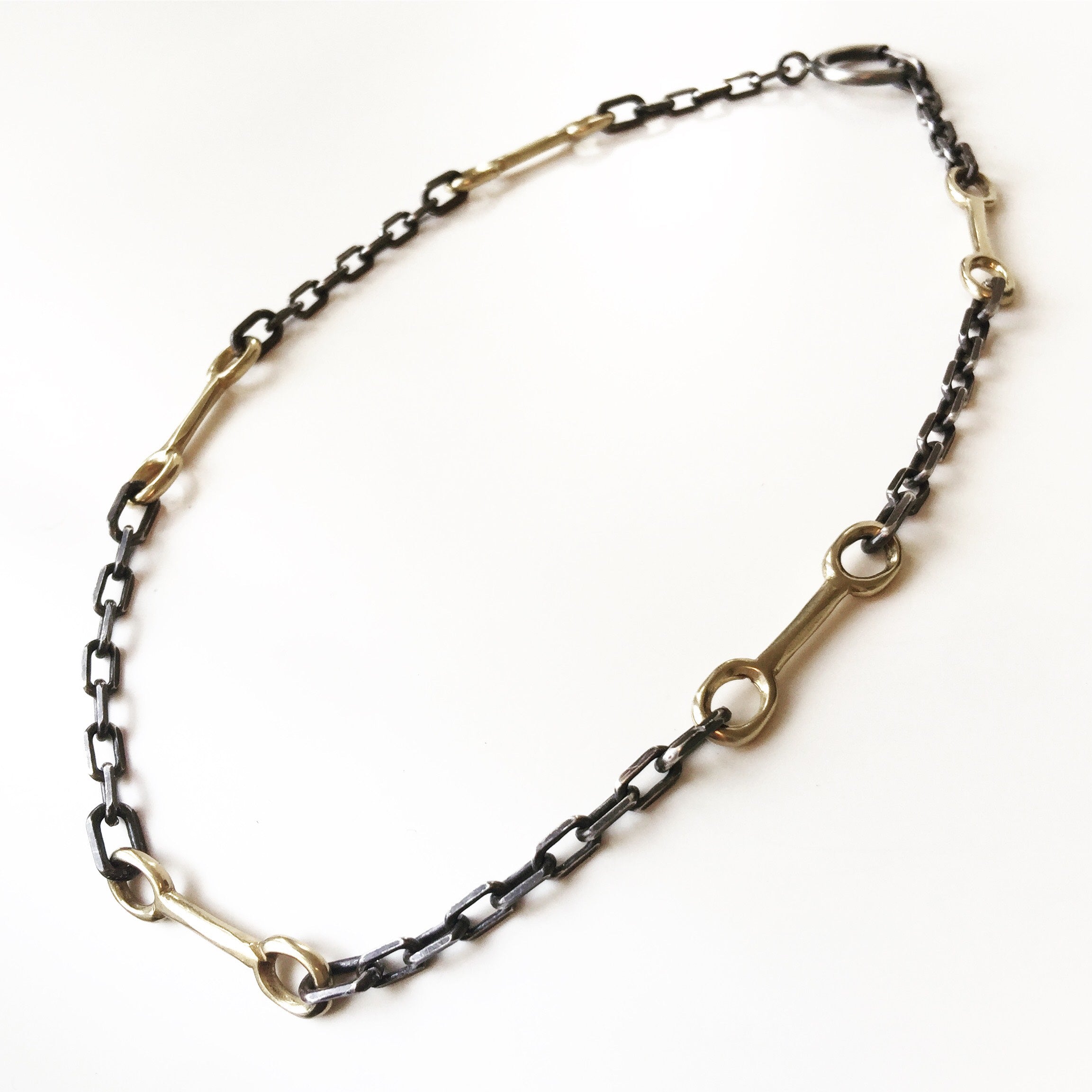 Bit Chain - Bronze & Oxidized Silver – marlastudio